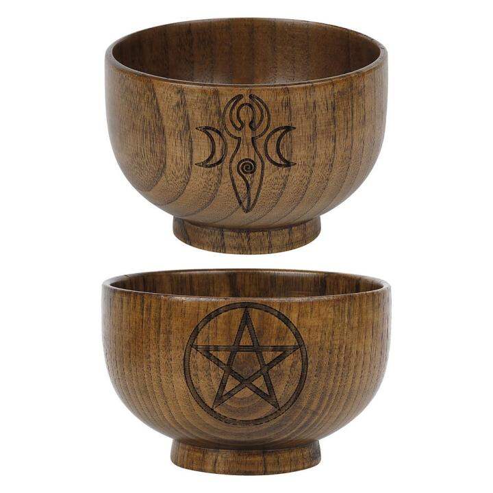 Altar Bowl Handmade Wood Bowls Ritual Tableware Ceremony Moon ...