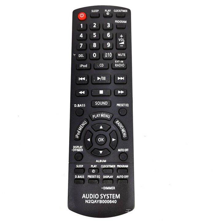 New Replacement N2QAYB000640 For Panasonic Compact Stereo System Remote ...