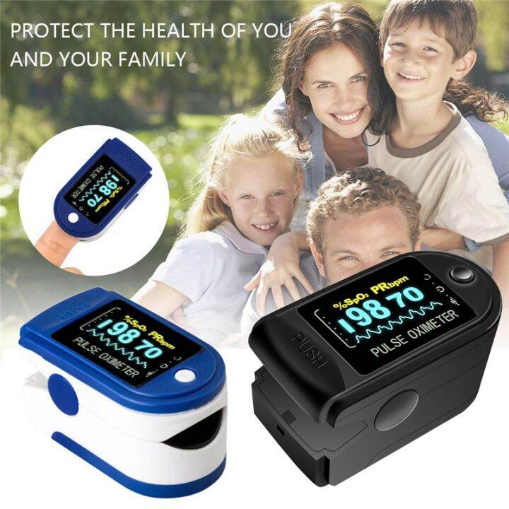 Digital LK87 Fingertip Pulse Oximeter OLED Display Blood Oxygen Sensor ...