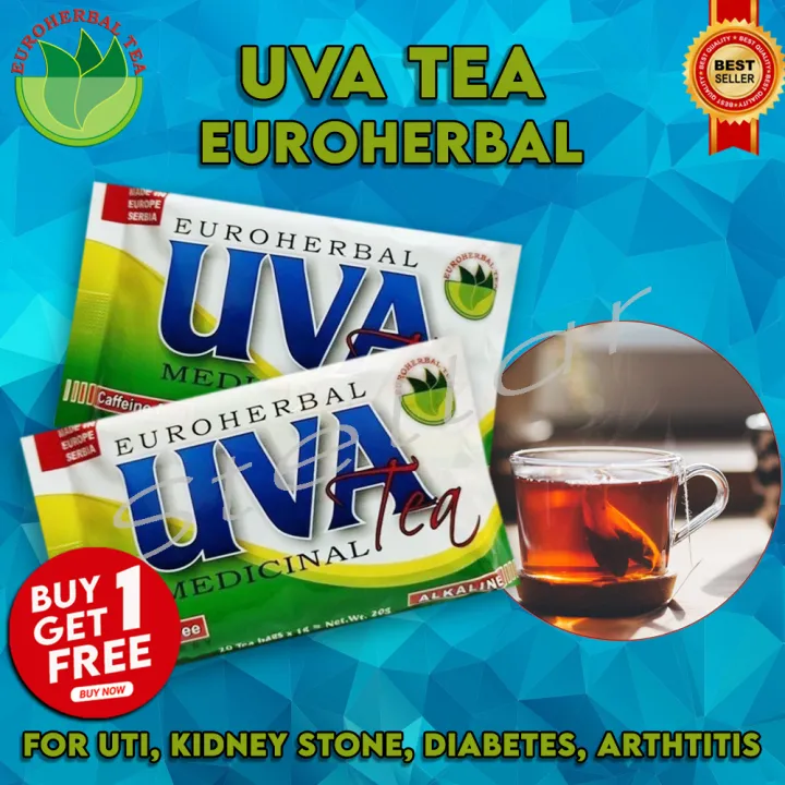 BUY 1 GET 1! ORIGINAL UVA TEA Euroherbal UVA Organic Bearberry Herbal ...
