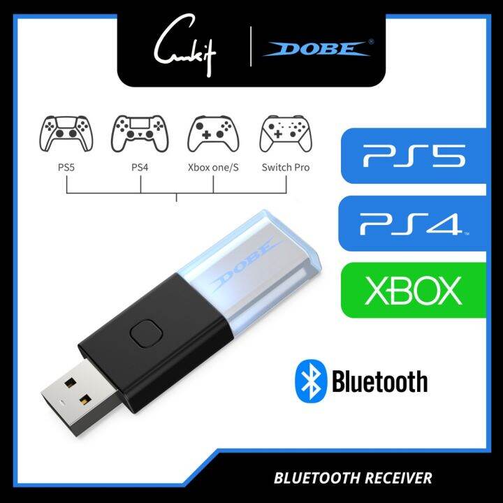 10.10 SALE 】DOBE Bluetooth Receiver Bluetooth 5.0 PS4 PS5 XBOX ...