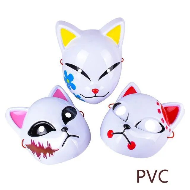 3pcs/set Anime Cosplay Demon Slayer Masks Sabito Kamado Makomo Mask ...