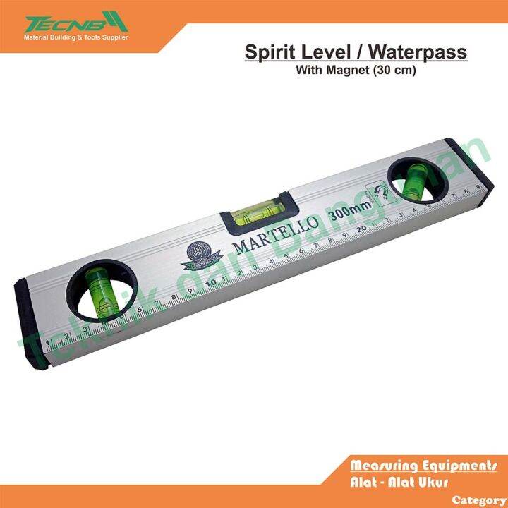 Meteran Spirit Level / Waterpass 12" with Magnet (Silver) | Lazada ...