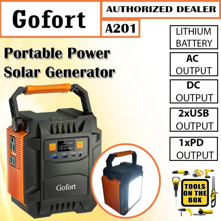 Gofort A201 Portable Power Solar Generator | Lazada PH