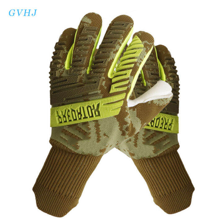 GVHJ Goalie Gloves Latex Grip Soccer Goalkeeper Gloves with Finger ...