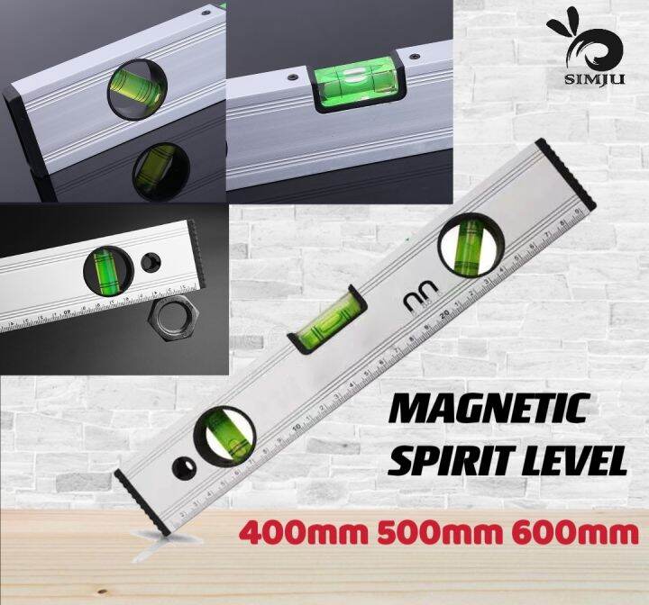 Magnetic Spirit Level Water Level Ruler Measuring Tool (Penimbang Air ...