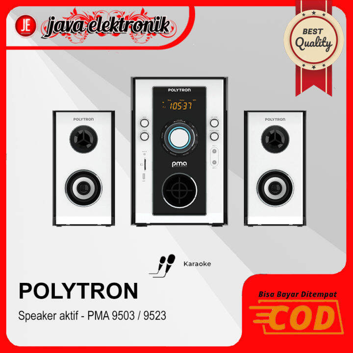 POLYTRON MULTIMEDIA Bluetooth Pma 9503 / Pma 9523 PUTIH GARANSI RESMI ...
