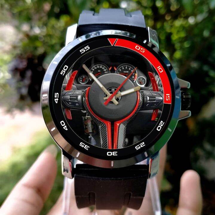 Jam Tangan Pria Logo Spidometer Bmw Keren Gambar Bisa Custom Poto Dan ...