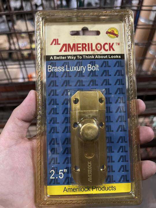 Amerilock Luxury Bolt 2.5”and 4" Available in SSP in antique brass ...