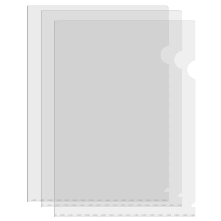 200 L-shaped single-page folder a4 rubber sleeve transparent file set ...