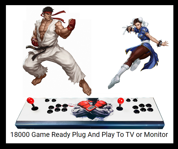 22222 In Pandora Joystick Game Console Double Arcade Fighting Machine ...