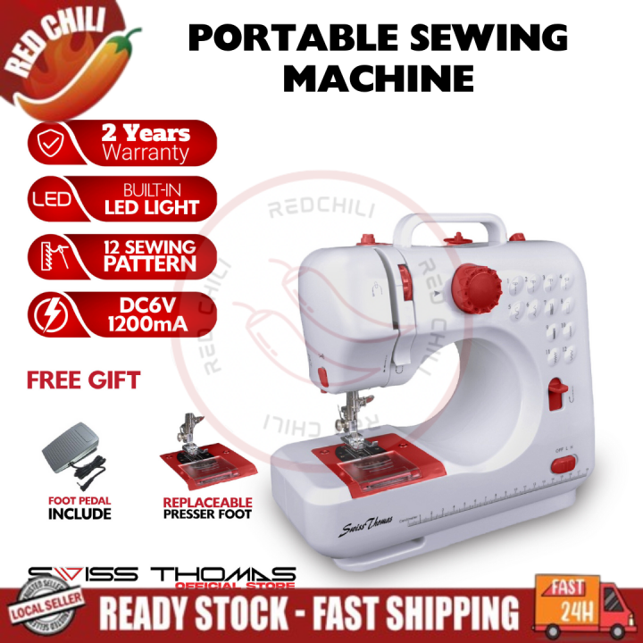 REDCHILI Sewing Machine Mesin Jahit Stitch Xpert Auto Winding Reverse ...
