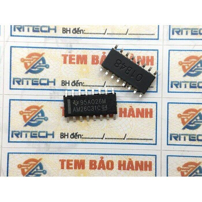 Combo 3 con AM26C31C, AM26C31 IC Truyền thông Quadruple Differential ...