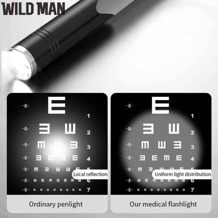 USB Rechargeable Torch Flashlight Professional Medical First Aid ...