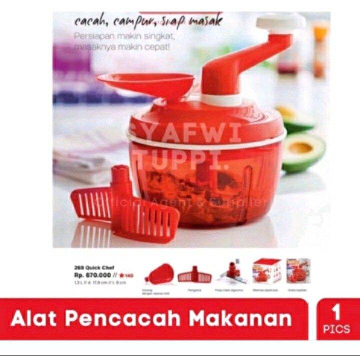 QUICK CHEF TUPPERWARE / ALAT PENCACAH MAKANAN TUPPERWARE | Lazada Indonesia