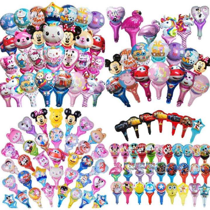 【LF】 Handheld Balloon Stick Superhero Aluminum Foil Balloons | Lazada PH