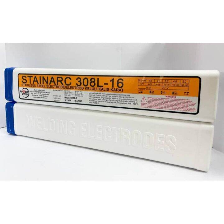 POWERWELD 308L-16 STAINLESS STEEL ELECTRODE 2.6mm / 3.2mm | Lazada