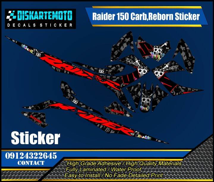 Raider 150 Sticker Carb,Reborn | Lazada PH