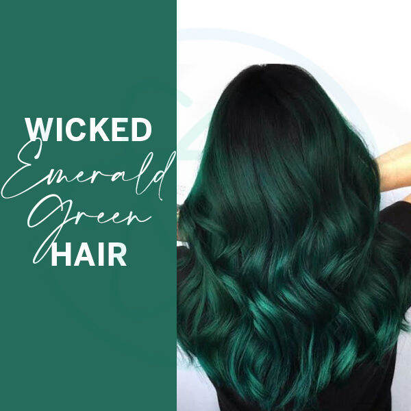 Ammonia Free Dark Emerald Green Hair Color 077 Green Permanent Hair ...