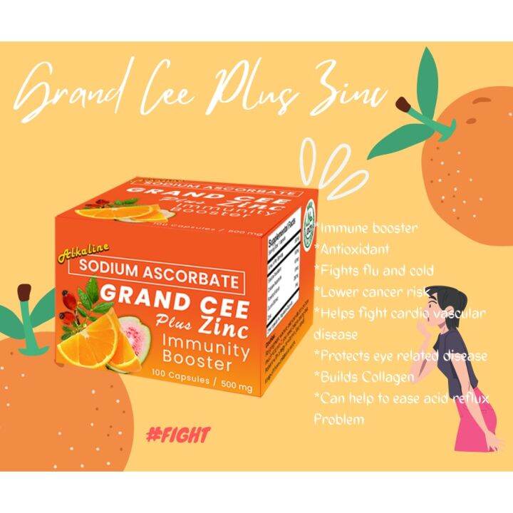 Grand cee plus zinc with moringga extract | Lazada PH