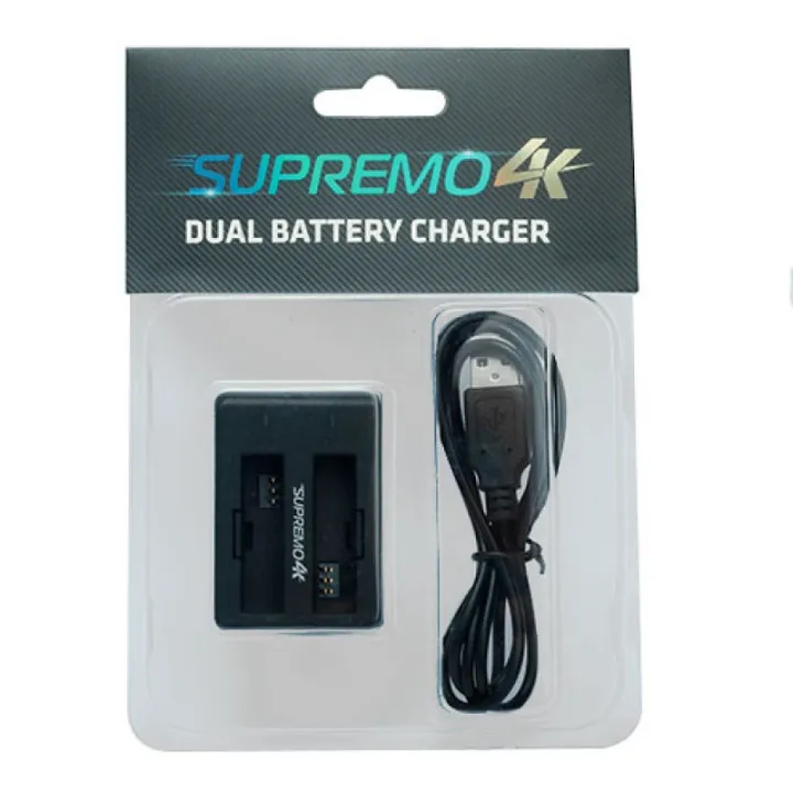 Quality assurance KISMTORE Supremo 4K Dual Battery Charger - Black ...