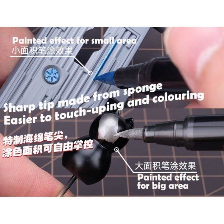 [HobbyMio] Soft Tip Marker Pen - Metallic & Basic Colour Water Based ...