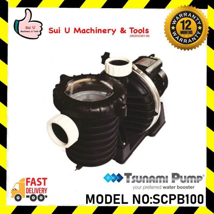 TSUNAMI PUMP SCPB100 1HP Swimming Pool Self-Priming Water Pump 360LPM ...