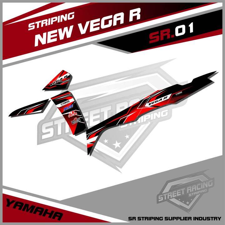 Striping Vega R New - Sticker Striping Variasi List Motor Vega R New ...