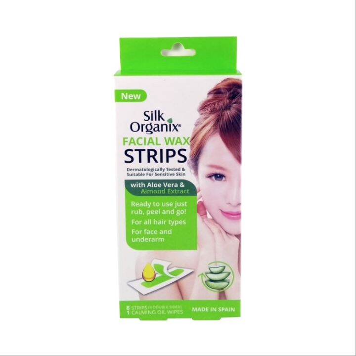 Silk Facial Wax Strips with Aloe Vera & Almond Extractm0G | Lazada PH