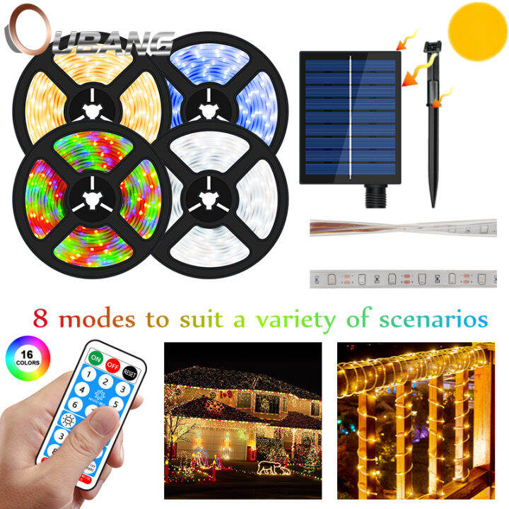OU BANG Led Strip Solar Strip lights 5M 10M Courtyard IP67 Waterproof ...