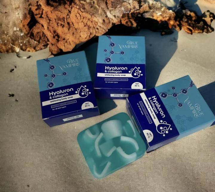 สบู่บลูแวมไพร์ hyaluron&collagen 3 ก้อน | Lazada.co.th