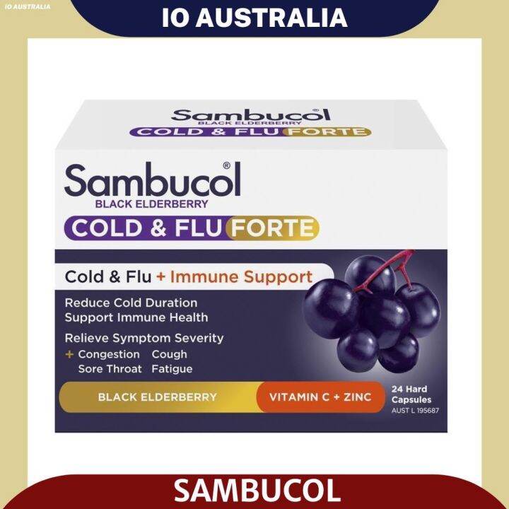 Sambucol Cold and Flu Forte 24 Capsules | Lazada