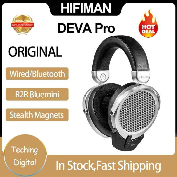 Original HIFIMAN DEVA Pro Headphones Over-Ear Full-Size Open-Back Planar Stealth Magnets ...