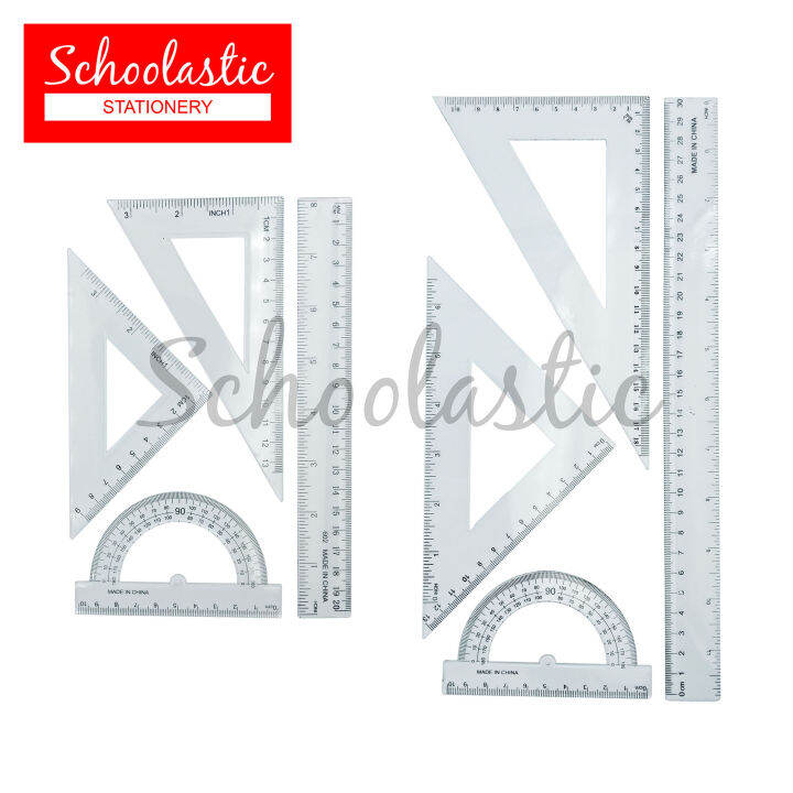 4 in 1 Ruler Combo Set 20cm/30cm | Lazada PH