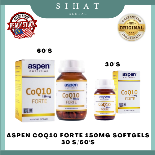 Aspen CoQ10 Forte 150mg Softgels 30's/60's | Lazada