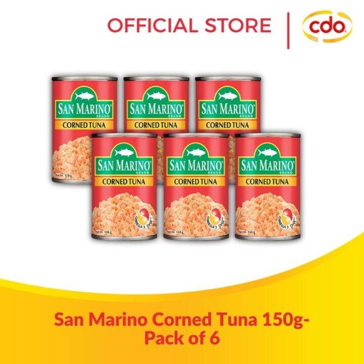 SAN MARINO Corned Tuna 150g - Pack of 6 | Lazada PH