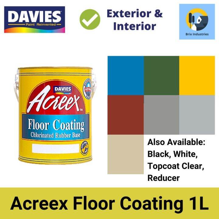 Ten miro Davies Acreex Rubberized Floor Paint 1 Liter Acreex Reducer ...