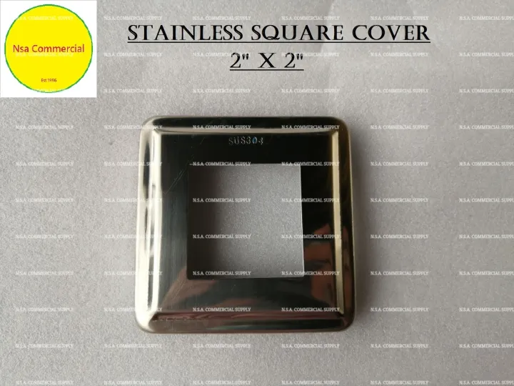 Stainless Steel Square Flange Cover 2" X 2" - (304) 1PC | Lazada PH