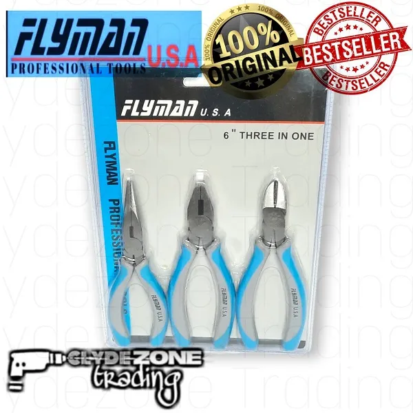 Flyman ORIGINAL USA 3 pcs Plier Set 8" | Lazada PH