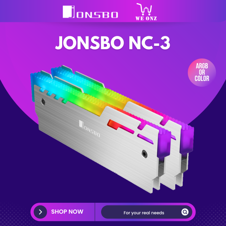 Jonsbo NC-3 ARGB RAM Heatsink Cooler (ARGB OR COLOR) | Lazada