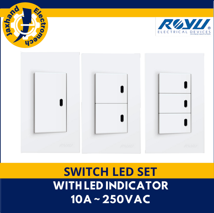 Royu Switch with Led Indicator 10A ~ 250VAC / BEST SELLER / SALE SWITCH ...