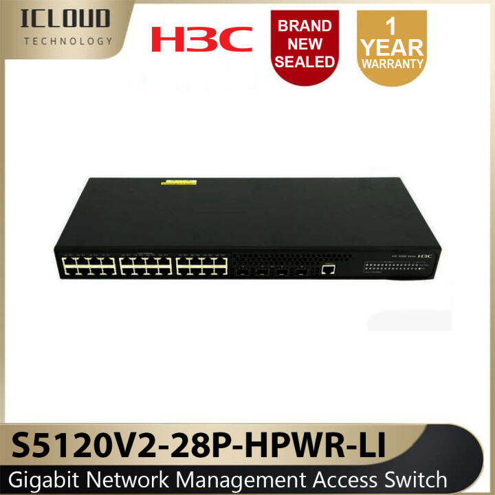 H3C S5120V2-28P-HPWR-LI S5120V2-LI Gigabit Access Switch Series, Layer ...