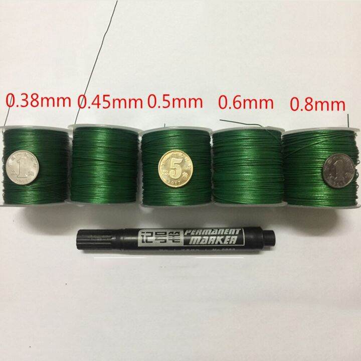 Green 304 Stainless Steel Covered Rubber Wire Rope Collar Fishing Line ...