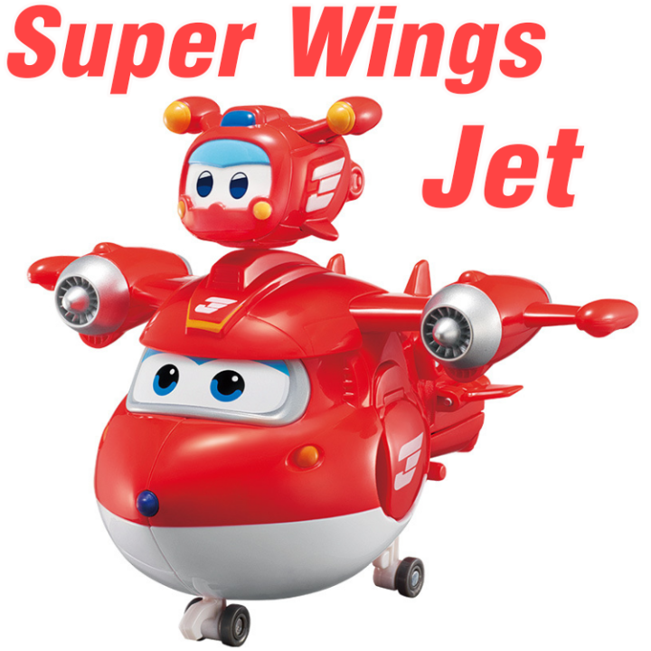 Mô hình super wings máy bay Jet tia chớp cỡ lớn và thú cưng đồ chơi trẻ ...