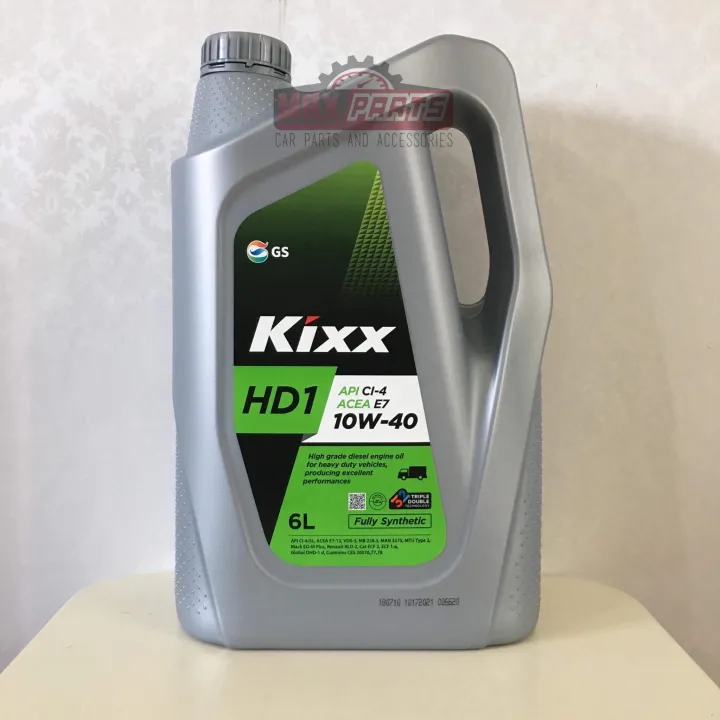 Kixx HD1 API CI-4/ACEA E7 10W-40 6L (FULLY SYNTHETIC DIESEL ENGINE OIL ...