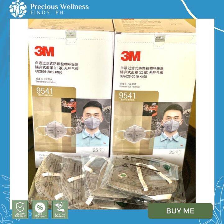 toplhxdbd 9541 3M KN95 5 Layers Particulate Respirators Earloop with ...