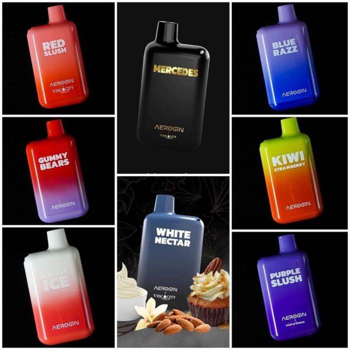 Vape AEROGIN 5500 PUFFS Rechargable Disposable Pods | Lazada PH