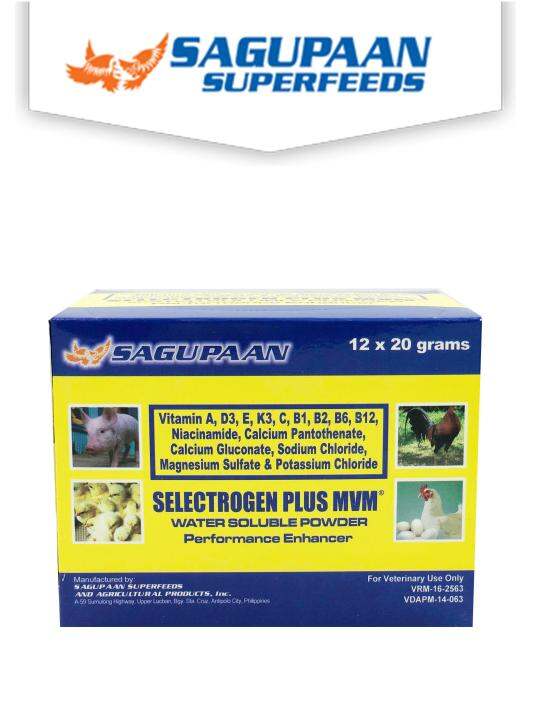 12 sachets of Sagupaan Selectrogen Electrolytes Vitamins 20g for ...