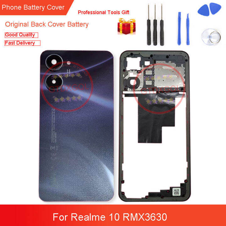Back Cover Plate NEW For Realme 10 RMX3630 Back Door Case Rear Back ...