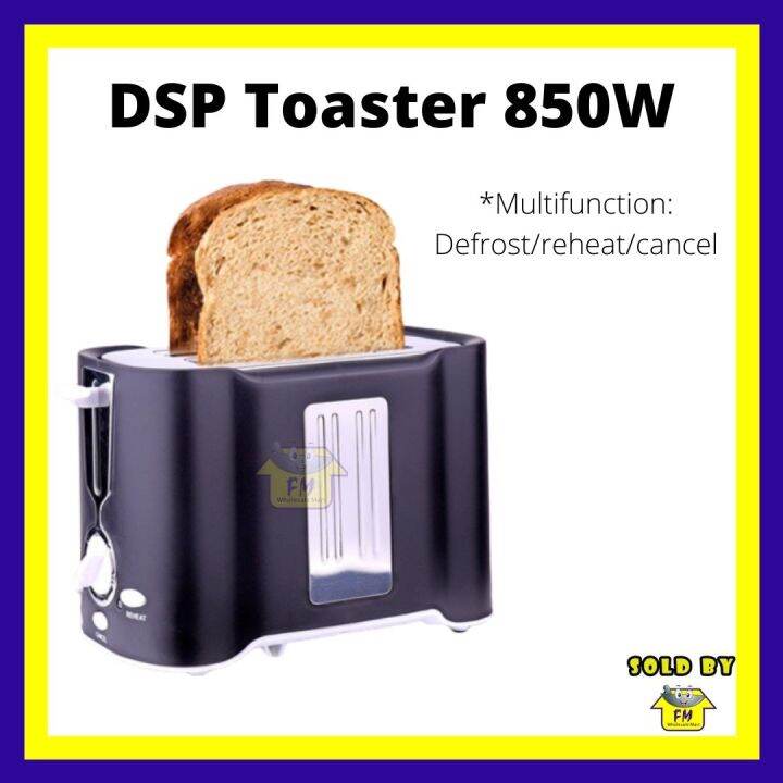 DSP TOASTER BLACK KC2038 / 烤面包机 / Pembakar roti | Lazada